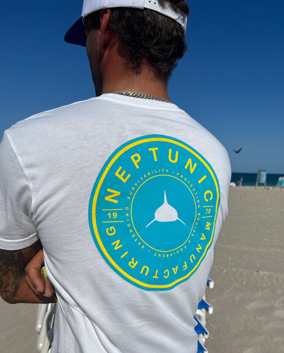 Neptunic White Manufacture Decal Tee
